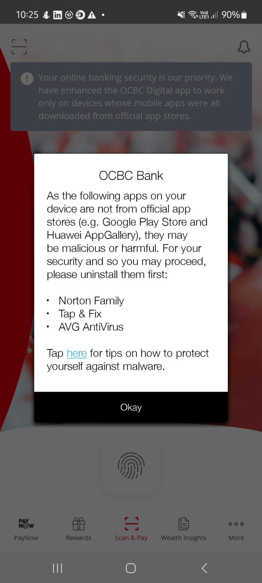 Can a bank like OCBC tell customers what mobile apps they can install ...